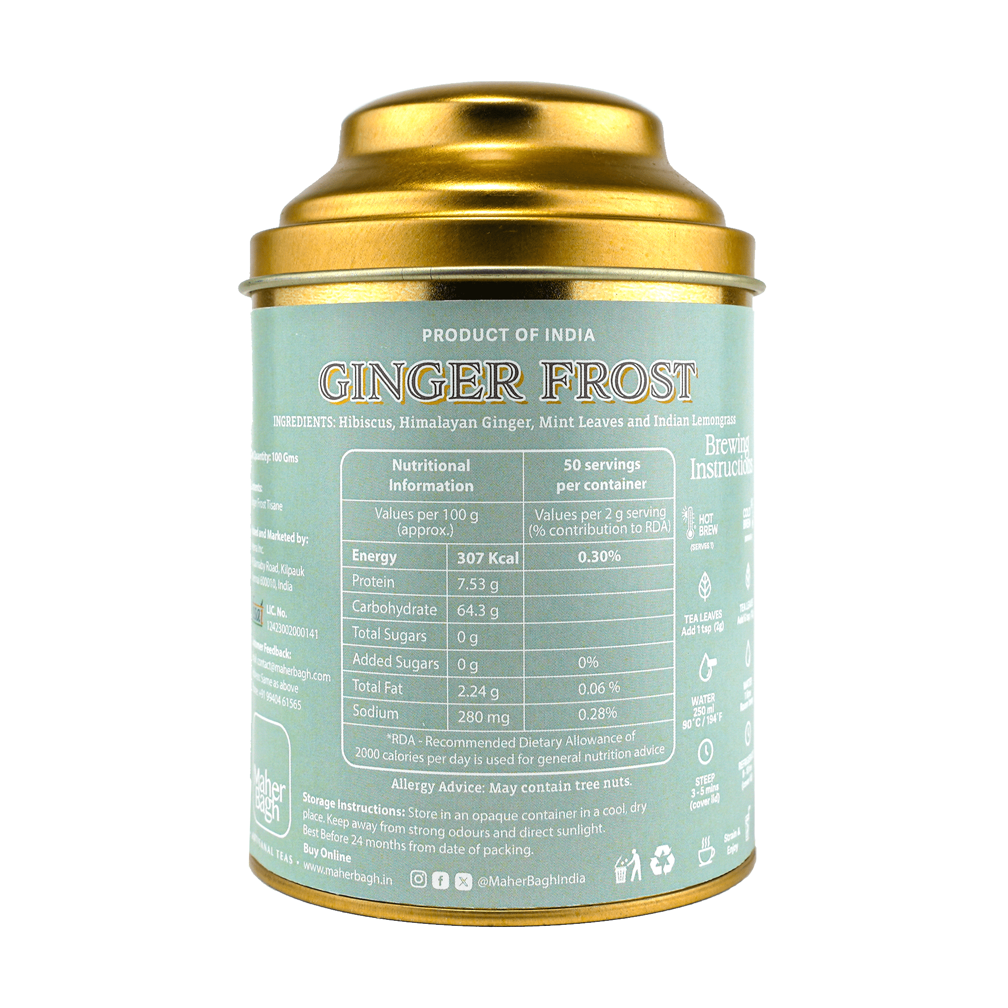 Ginger Frost Herbal Tea – www.maherbagh.com