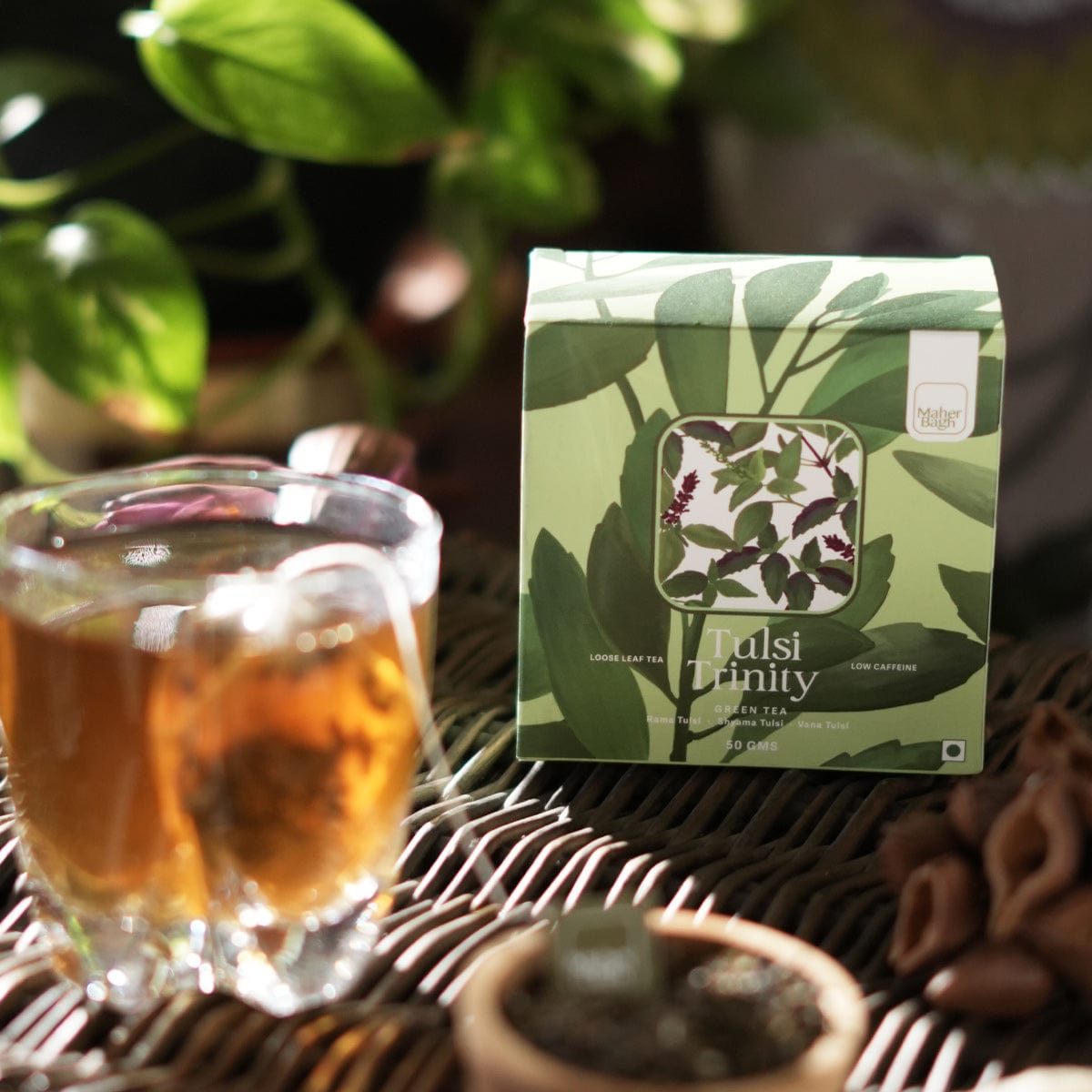 Tulsi Trinity Green Tea – www.maherbagh.com